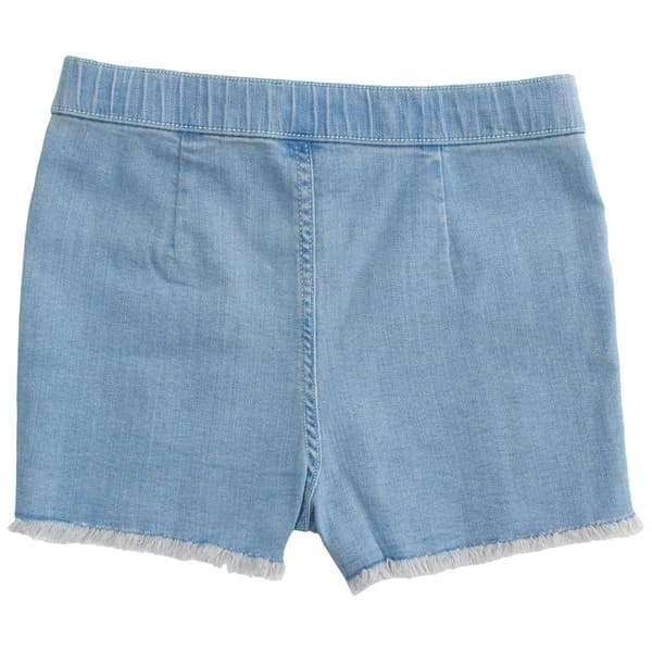 Girls (7-12) Squeeze Pleated Heart Patch Frayed Hem Skort - Boscov's