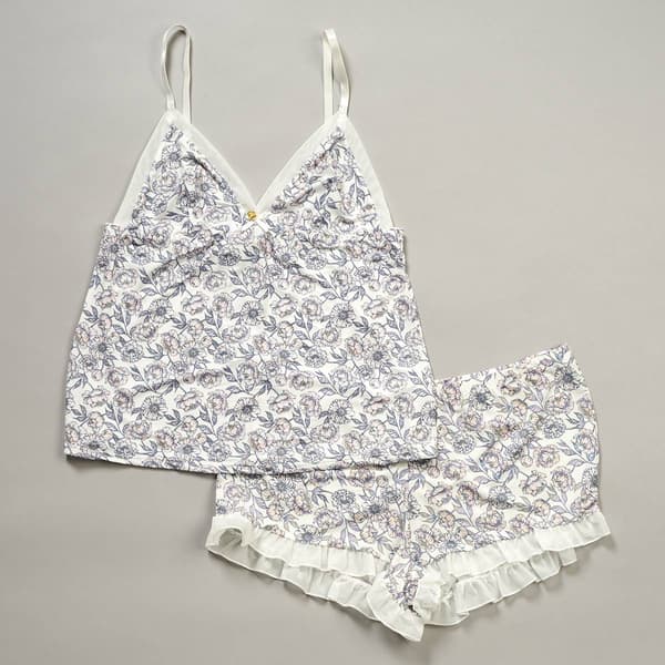 Womens Jessica Simpson Floral Chic Mesh Trim Cami Pajama Set - Boscov's