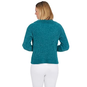 Womens Ruby Rd. Autumn Luxe Chenille Sweater w/Fringe - Boscov's