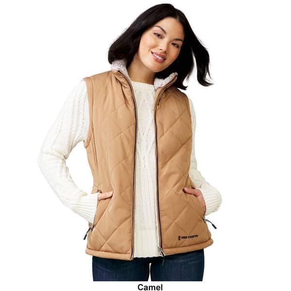 Womens Free Country Stratus Lite Reversible Vest - Boscov's