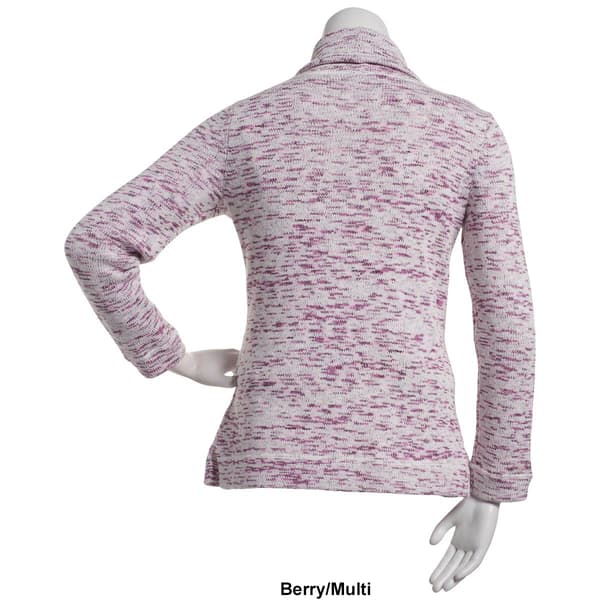 Petite Preswick & Moore® Long Sleeve Space Dye Cowl Sweater - Boscov's