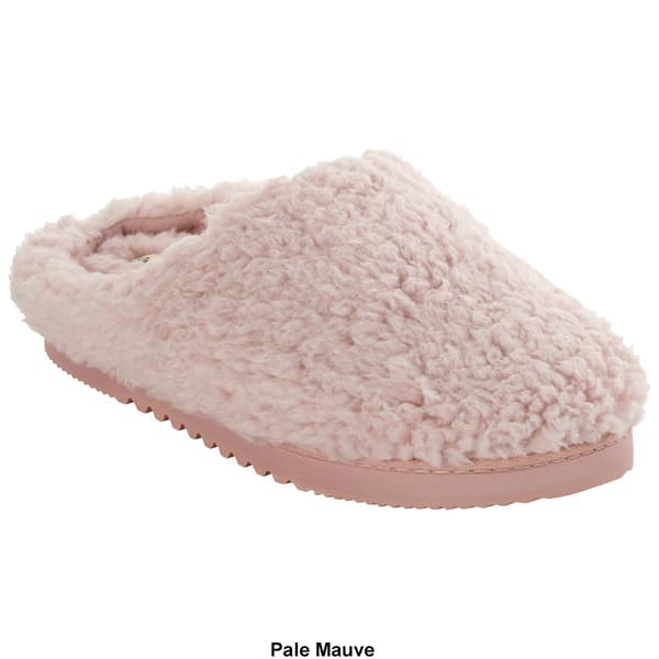 Womens Dearfoams® Fiona Teddy Clog Slippers - Boscov's