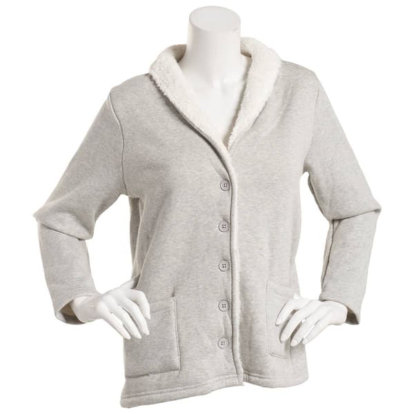 Womens Bonnie Evans Sherpa Lined Cardigan - Boscov's