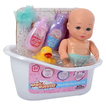 Little Darlings Rub a Dub Fun Tub 8in. Baby Doll - Boscov's