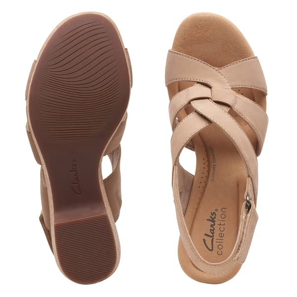 Womens Clarks® Collections Giselle Beach Nubuck Wedge Sandals - Boscov's