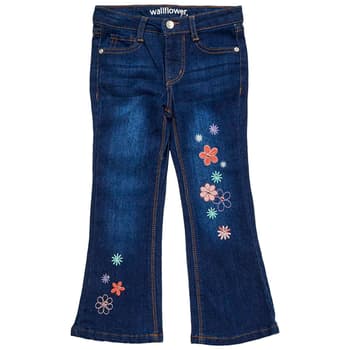 Girls (4-6x) Wallflower Floral Bootcut Jeans - Boscov's