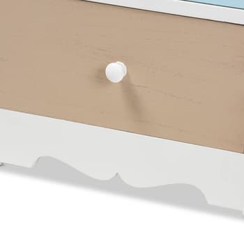 Baxton Studio Kalila Multi-Colored Wood 3-Drawer Nightstand - Boscov's