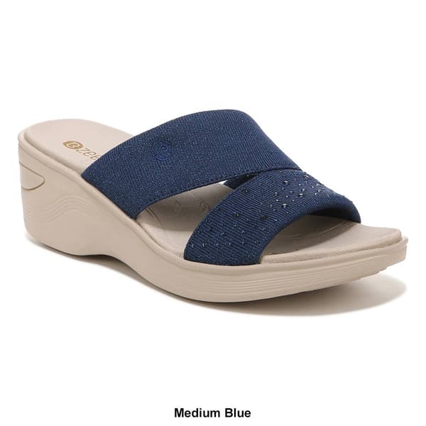 Womens BZees Dynastybright Slide Sandals with Rhinestones - Boscov's