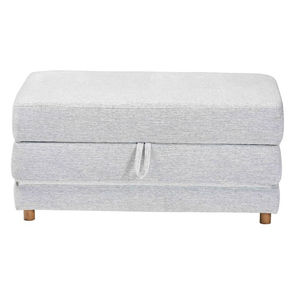 Baxton Studio Sabriel Modern Fabric Convertible Sleeper Ottoman - Boscov's
