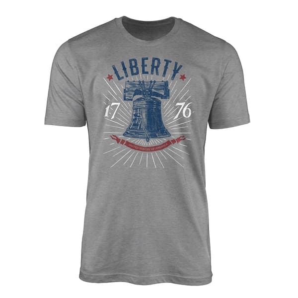 Mens Liberty Bell Short Sleeve Graphic Tee - Boscov's