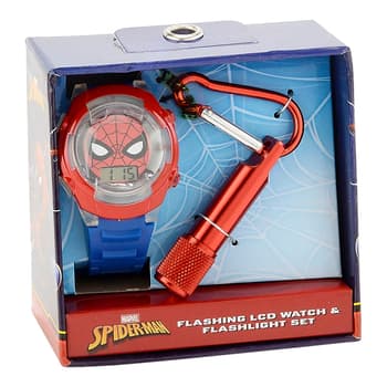 Kids Spider-Man LCD Watch with Flashlight Set - SPD40065 - Boscov's