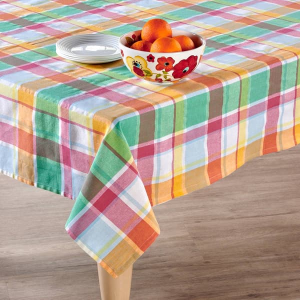 Lintex Multi-Color Plaid Tablecloth - Boscov's