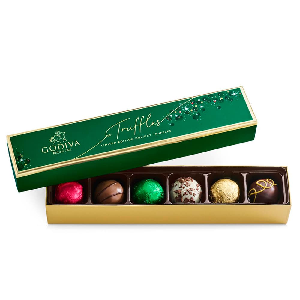 Godiva 6pc. Truffle Flight Chocolates Gift Box Deals and Price History ...