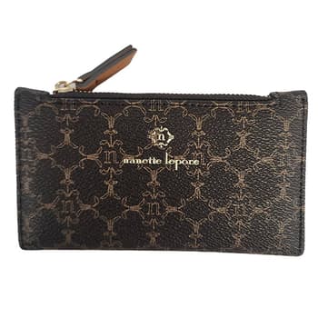 Womens Nanette Lepore Mya Slim Bi Fold Logo Wallet - Boscov's