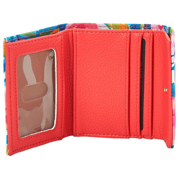 Womens Julia Buxton Mini Trifold Wallet - Vibrant Pastures - Boscov's