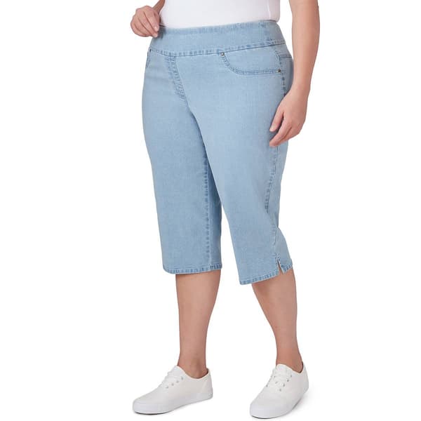 Plus Size Ruby Rd. Key Items Denim Capris - Boscov's