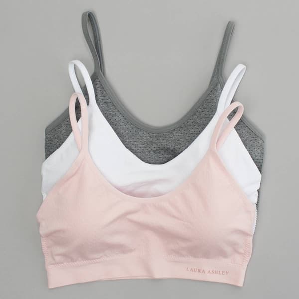 Laura Ashley® 3pk. Seamless Swiss Dot Comfort Bras - LS6802-3PKB - Boscov's