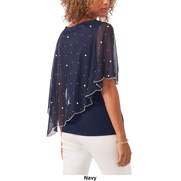 Womens MSK Farage Beaded Trim Overlay Blouse - Boscov's