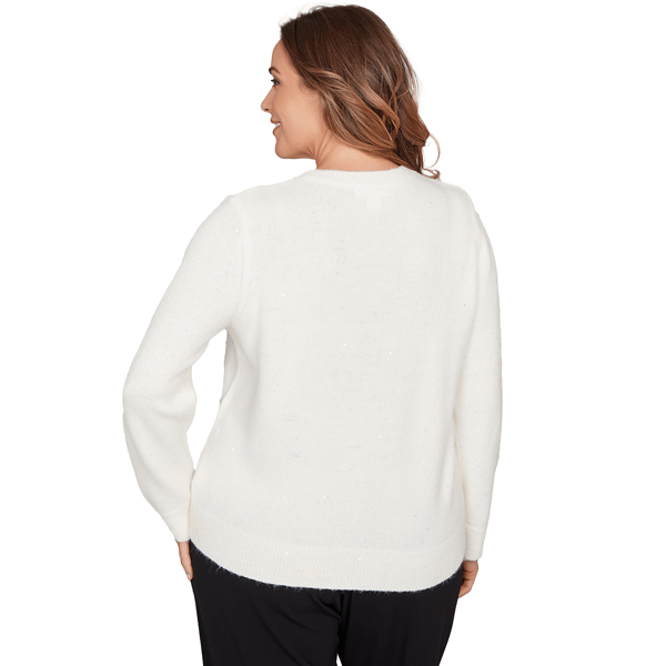Plus Size Skye’s the Limit It’s A Party Rhinestone Sweater - Boscov's