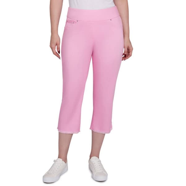 Womens Ruby Rd. Spring Oasis Solid Denim Capri Pants - Boscov's