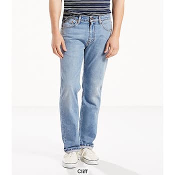 Mens Levi’s® 505 Regular Fit Stretch Jeans - Boscov's
