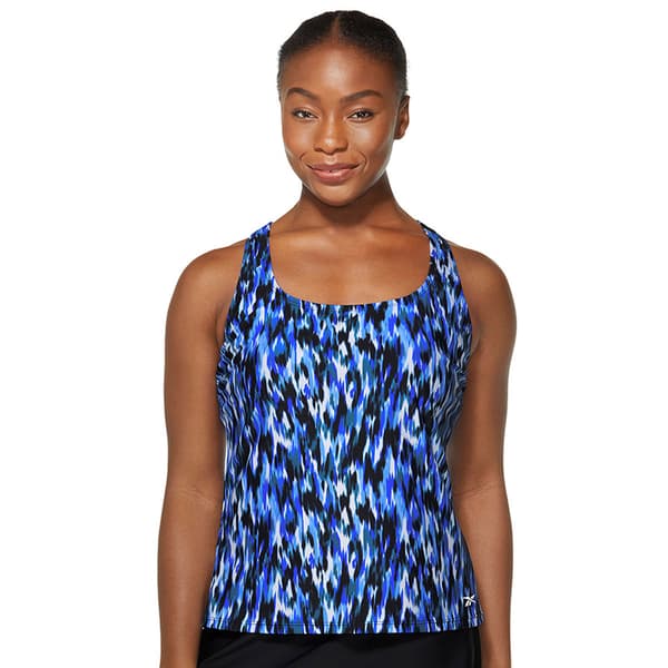 Womens Reebok Clearwater Racer Back Tankini Swim Top - Boscov's