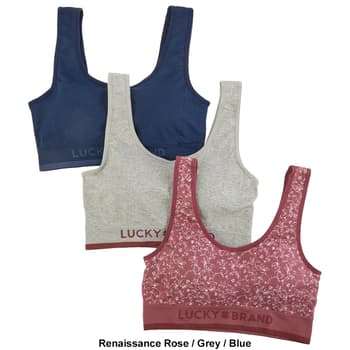 Womens Lucky Brand 3pk. Seamless Comfort Sports Bras LVD27154A - Boscov's
