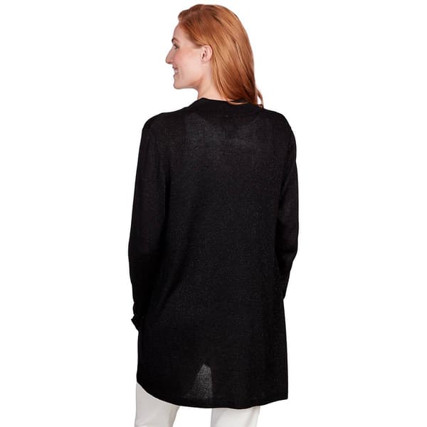 Womens Ruby Rd. Must Haves II Open Front Metallic Cardigan - Boscov's