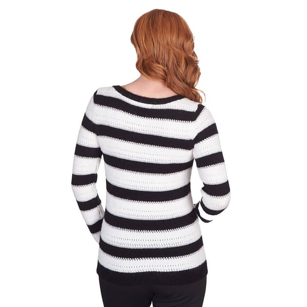 Plus Size Emaline Queenstown Long Sleeve Striped Sweater - Boscov's