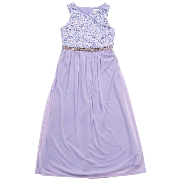 Girls (7-16) Tween Diva Sequin Bodice Chiffon Maxi Skirt Dress - Boscov's