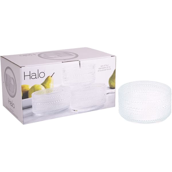 Halo 22oz. Clear Glass Bowls - Set of 4 - Boscov's