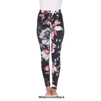 Womens White Mark Paisley Floral Leggings - Boscov's