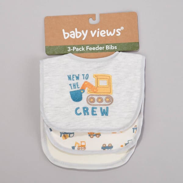 Baby Boy baby views® 3pk. Construction Crew Bibs - Boscov's