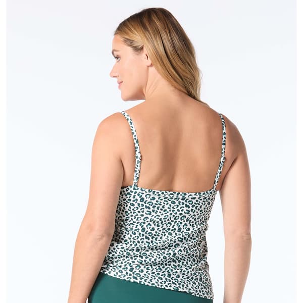 Womens CoCo Reef Summer Cheetah Stella Tankini Swim Top - Boscov's