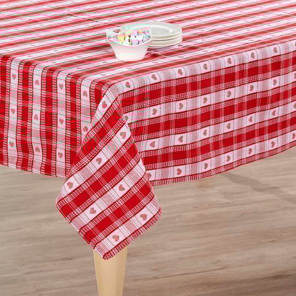 Cottage Classics Heart Plaid Tablecloth - Boscov's