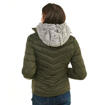 Juniors Snobbish Hooded 2Fer Wooly Puffer Jacket - Boscov's