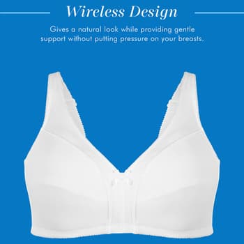 Womens Bestform Unlined Seamed Cup Wire-Free Cotton Bra 5006825 - Boscov's