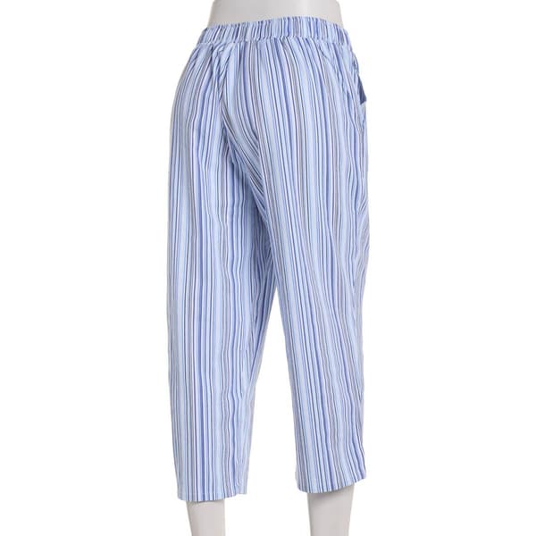 Petite Emily Daniels Variegated Stripe Side Slit Capris - Boscov's