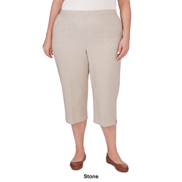 Plus Size Alfred Dunner Garden Party Pull On Capri Pants - Boscov's