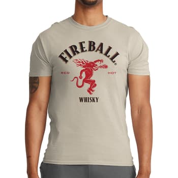 Mens Fireball Short Sleeve Graphic Tee - Boscov's