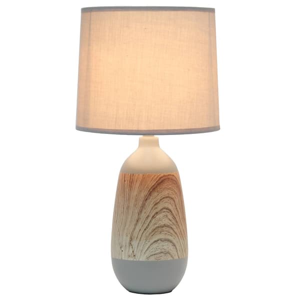 Simple Designs Ceramic Oblong Table Lamp w/Shade - Boscov's
