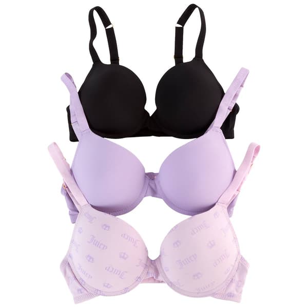 Juniors Juicy Couture 3pk. Push Up Bras JC4603-3PKBM - Boscov's