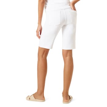 Womens HUE® High Rise Denim Bermuda Shorts - Boscov's