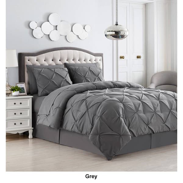 Sweet Home Collection 8pc. Pintuck All Season Bed-in-A-Bag Set - Boscov's