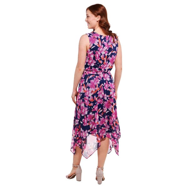 Womens Harper 241 Chiffon Floral Asymmetrical Hem Sheath Dress - Boscov's