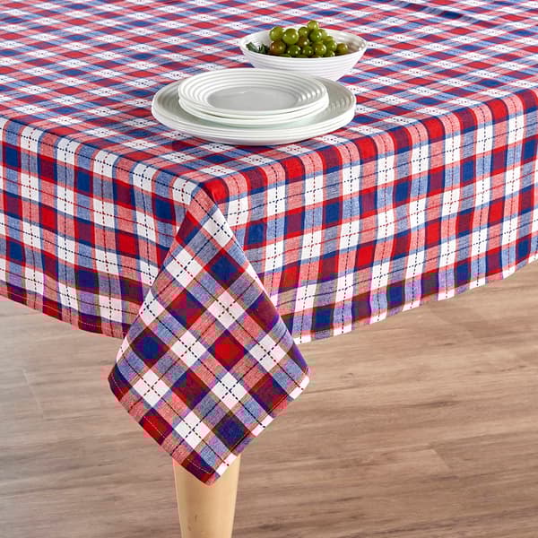 Cottage Classics® Red/White/Blue Plaid Tablecloth - Boscov's