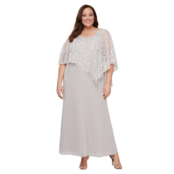 Plus Size SLNY Capelet Popover Maxi - Boscov's