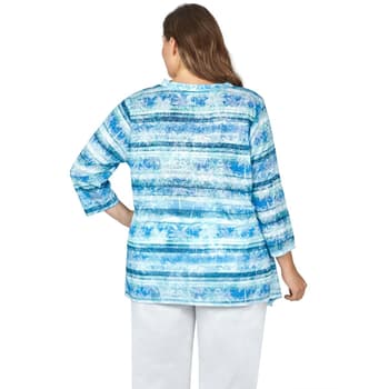 Plus Size Ruby Rd. Must Haves 3/4 Sleeve V-Neck Top - Boscov's
