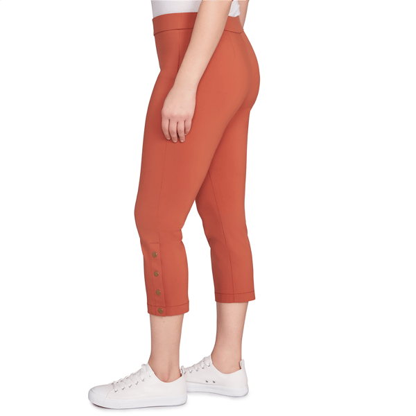 Womens Skye’s the Limit Spicy Graphic Solid Tech Pull On Pants - Boscov's