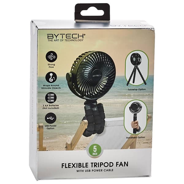 Bytech 5in. Flex Tripod Fan - Boscov's